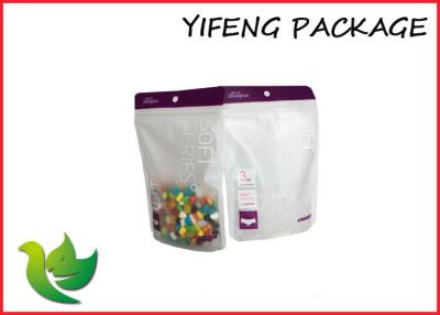 China Druable wasserdichte mit Reißverschluss stehen oben Beutel für Nahrungsmittelverpackung zu verkaufen