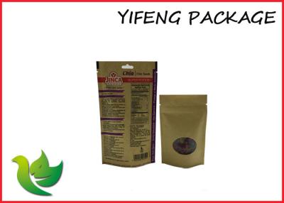China Praktisches feuchtigkeitsfestes Kraftpapier stehen oben den Beutel, der für Nahrung umweltsmäßig ist zu verkaufen