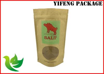 China Stehen Sie oben Taschen mit Reißverschluss für Nüsse mit Kraftpapier Meterial, freie Probe zu verkaufen