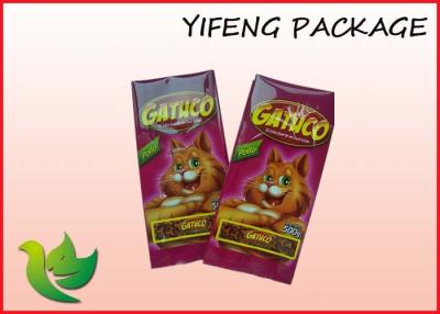 Cina L'alimento per animali domestici del rinforzo laterale di plastica insacca/la borsa d'imballaggio cibo per gatti su ordinazione di stampa in vendita