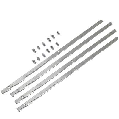 중국 8mm 10mm 12mm 22mm 두께 1미터 길이 슬라이딩 게이트 모터용 중량 가연제철 기어 랙 판매용