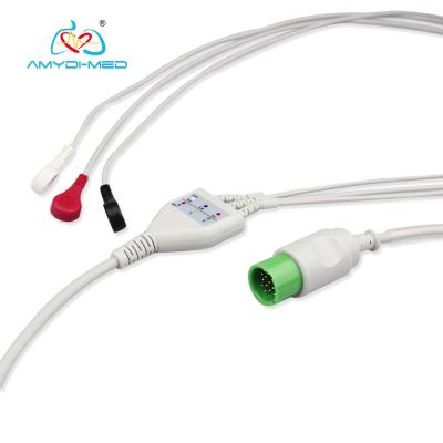 Cina Connettore materiale di rettangolo di Pin dei cavi e dei Leadwires 17 di Ecg del rivestimento di TPU in vendita
