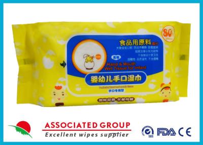 중국 손과 입을 위한 건강한 Unscented 생물 분해성 신선한 아기 젖은 조직 판매용