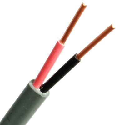 China 2 ou 3 núcleos 300/500V Cobre PVC Flat Cable Opção superior para cablagem doméstica de baixa tensão à venda