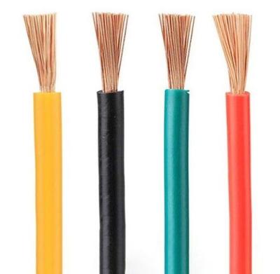 China 450/750V Voltagem PVC flexível isolado de núcleo único de cobre cabo elétrico 1.5-35mm2 à venda