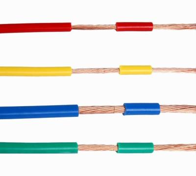 中国 450/750V 純銅導体 単核 PVC 断熱 柔軟な電線 販売のため