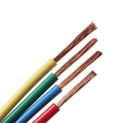 中国 シングル 1.5mm 2.5mm 4mm 6mm ストレンド銅導体 柔軟なPVC隔熱線 販売のため