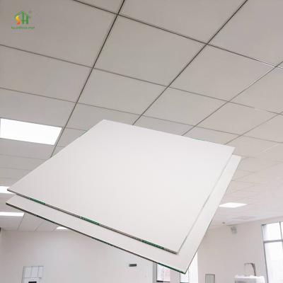 China 595x595mm 600x600mm 603x603mm Fireproof PVC Gypsum Ceiling Board Waterproof False Ceiling Panel for Hotel Interior Decoration for sale