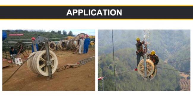 Mc Nylon Transmission Line Stringing Tools Stringing Pulley 660mm Large Diameter 0