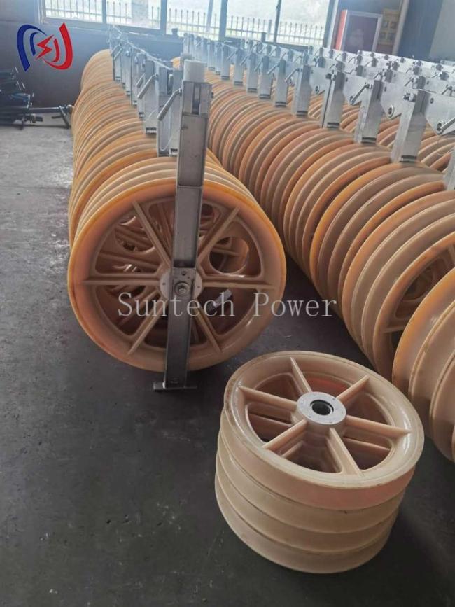 916 Series Wire Rope Sheave Stringing Block Conductor ACSR720 0
