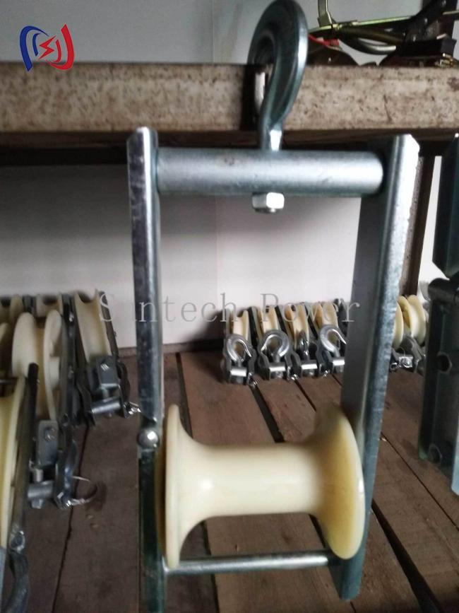 Professional Aerial Cable Stringing Block in operation