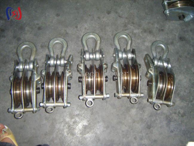 Dual-Sheave Hoisting Tackle with both side openings