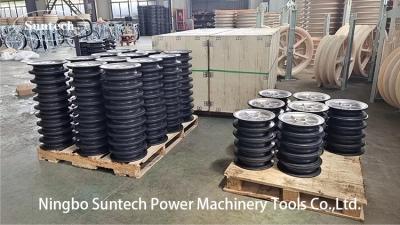 China Flaschenzug-Räder der Fernleitungs-508 x100mm Lux für das Aufreihen des Blockes zu verkaufen