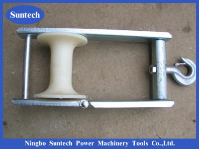 Китай кабель для воздушных линий нейлона света 5kn шнуруя ролик блока с крюком продается