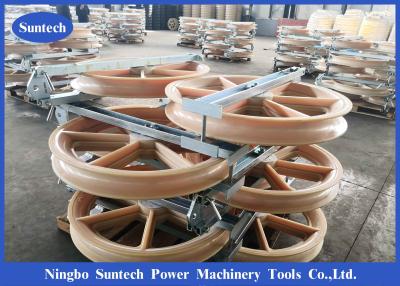 Cina Paranco puleggia a triplo conduttore impacchettato linea di trasmissione 660 mm con puleggia in acciaio fuso in vendita