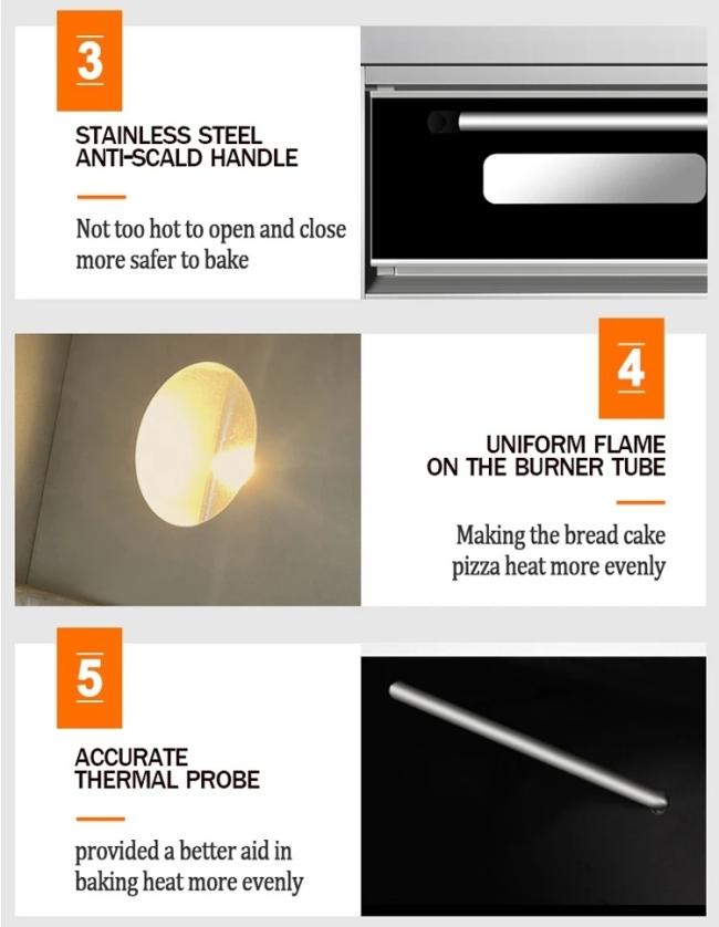 High-Quality Gas Baking Bakery Oven with Computer Board