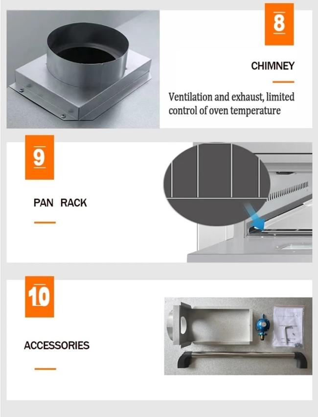 High-Quality Gas Baking Bakery Oven with Computer Board