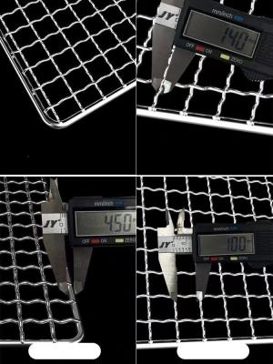 China Customized Size Stainless Steel Metal Wire Mesh Barbecue Net for Professional Chefs Te koop