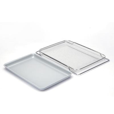 Cina Include il set di vassoio per il pane di raffreddamento in ceramica non aderente rivestito di alluminio in vendita