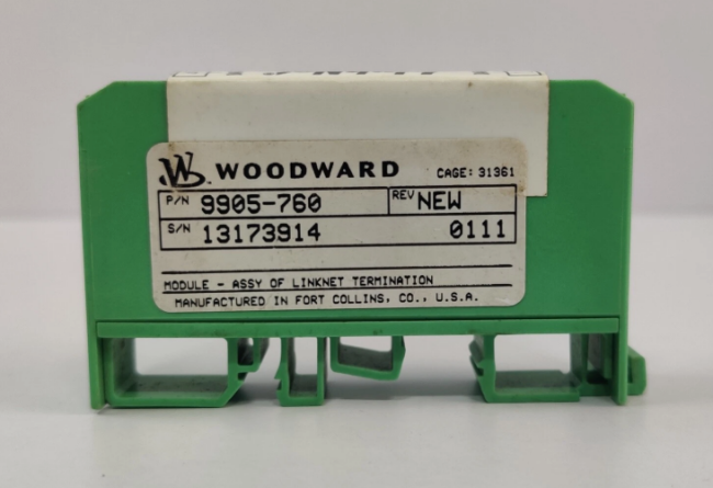9905-760 Woodward Link Termination Resistor module installation diagram