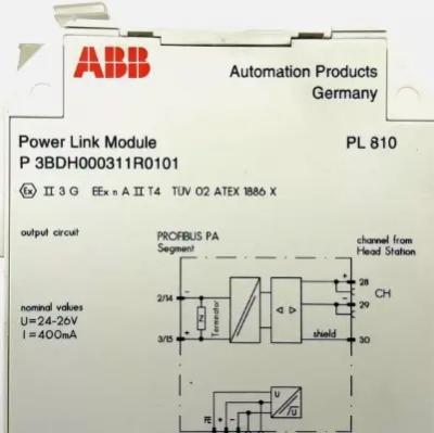 Cina ABB PL810 3BDH000311R0101 Modulo di collegamento di alimentazione in vendita
