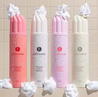 China Private Label OEM Amino Acid Whipped Lash Shampoo Cleansing Foam Mousse Face Wash Makeup Remover Mousse Facial Cleanser for sale