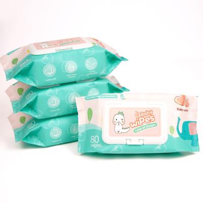 Cina Salviettine per neonati eliminabili di Unscented, strofinate ipoallergeniche non tossiche di Flushable in vendita