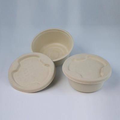 Cina ciotole di minestra di carta eliminabili 1250ml, ciotole concimabili Microwavable della bagassa in vendita