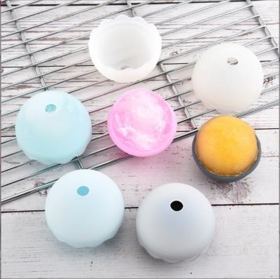중국 Ice Cream Tools Food Grade Round Silicone Ice Mold Whiskey Ball Maker Mold 판매용