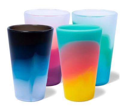 중국 Food Grade Silicone Collapsible Cup Customized Logo Wine Glasses that are Unbreakable 판매용