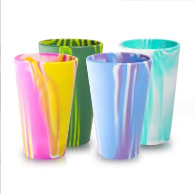 중국 Food Grade Silicone Collapsible Cup Customized Logo Wine Glasses that are Unbreakable 판매용
