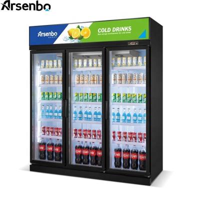 中国 ガラス ドアが付いている縦1700L商業飲料の表示クーラーマルチシーン 販売のため