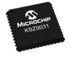 中国 KSZ9031RNXICのマイクロチップPHY 1-CH 10Mbps/100Mbps/1Gbps自動車48 Pin VQFN EPの皿 販売のため