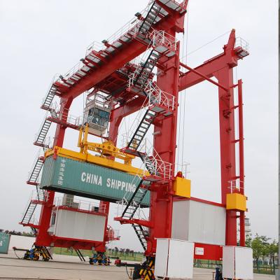 China Hoisting Mechanism Wire Rope Radio Control+cabin Control Shipping Container Crane for sale