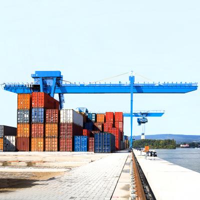 China 500KN Lifting Shipping Container Gantry Crane Cabin Control for sale