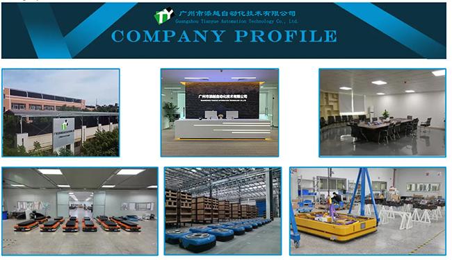 TIANYUE intelligent unmanned forklift in operational environment