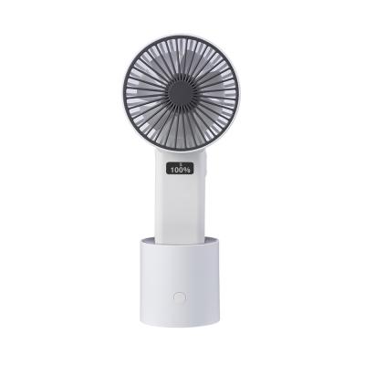 China Schreibtisch oszillieren kleiner wieder aufladbarer kleiner batteriebetriebener Fan des Handfan-4W 4000mA zu verkaufen