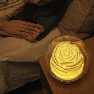 Cina Il fiore dell'umidificatore del diffusore 400ml dell'olio dell'aroma della luce notturna di ED modella bianco in vendita