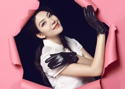 Cina Le donne dell'OEM adattano il nero/Brown/ciliegia/vino signore dei guanti di cuoio vita quotidiana o fanno festa l'uso in vendita