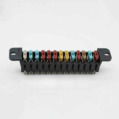 중국 VAZ 2106 41.3722 32V DC 자동차 오토 표준 블레이드 퓨즈 박스 홀더 블록 자동차 13P 13 웨이 위치 판매용