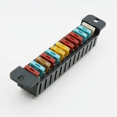 중국 VAZ 2106 41.3722 32V DC 자동차 오토 표준 블레이드 퓨즈 박스 홀더 블록 자동차 13P 13 웨이 위치 판매용