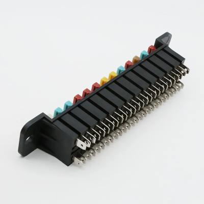 중국 VAZ 2106 41.3722 32V DC 자동차 오토 표준 블레이드 퓨즈 박스 홀더 블록 자동차 13P 13 웨이 위치 판매용