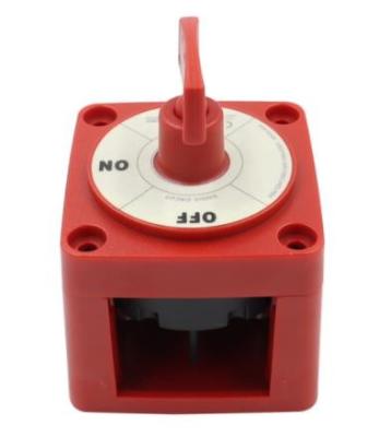 China 300A Battery Switch On / Off With Key Red for sale