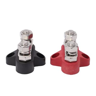 China Busbar Terminal Block Power Stud Battery Junction DC 12V 24V M6 M8 Positief Negatief Te koop