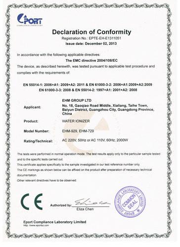 CE - EHM Group Ltd