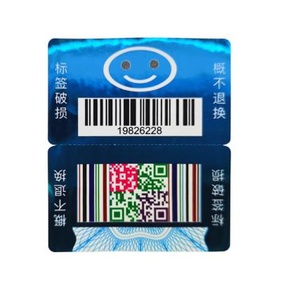 Chine Le laser de label de Code QR de double couche a adapté le CE aux besoins du client adhésif de labels de sécurité à vendre