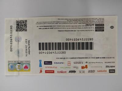 중국 무지개 신문 반대 위조 브랜드 통화 값 맞춘 보안 레이블 판매용