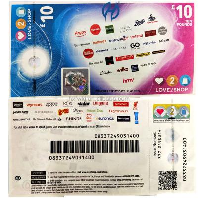 중국 무지개 신문 반대 위조 브랜드 통화 값 맞춘 보안 레이블 판매용