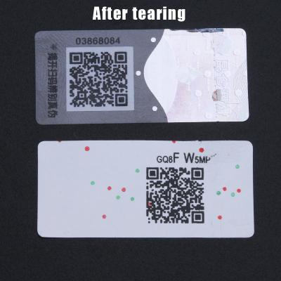 China Custom Die Cut Sticker Label Self Adhesive Security Labels in Various Sizes and with PDF or AI Format for sale