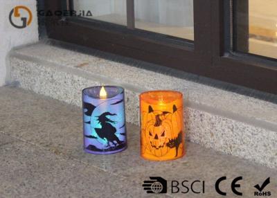 China Las velas sin llama preciosas de Halloween, Halloween llevado miran al trasluz 100/180/375g en venta